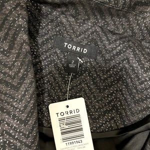 torrid | Jackets & Coats | Chevron Grey And Black Suit Set From Torrid ...